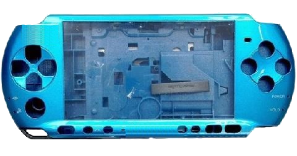 Купить корпус PSP Slim 3000 в сборе + кнопки (синий) в интернет-магазине